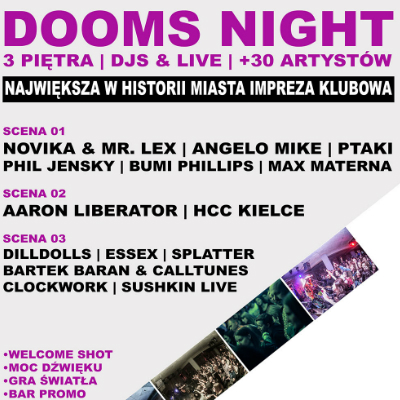 Bilety na Dooms Night w. Aaron Liberator - Kielce