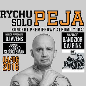 Bilety na Rychu Peja Solo Premiera albumu "DDA" - Kraków